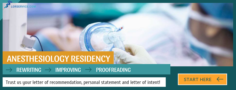 Order Anesthesia Letter of Recommendation From Top Experts