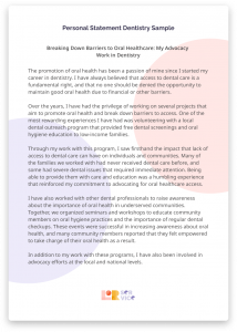 Have Personal Statements for Dental School Expertly Made Here