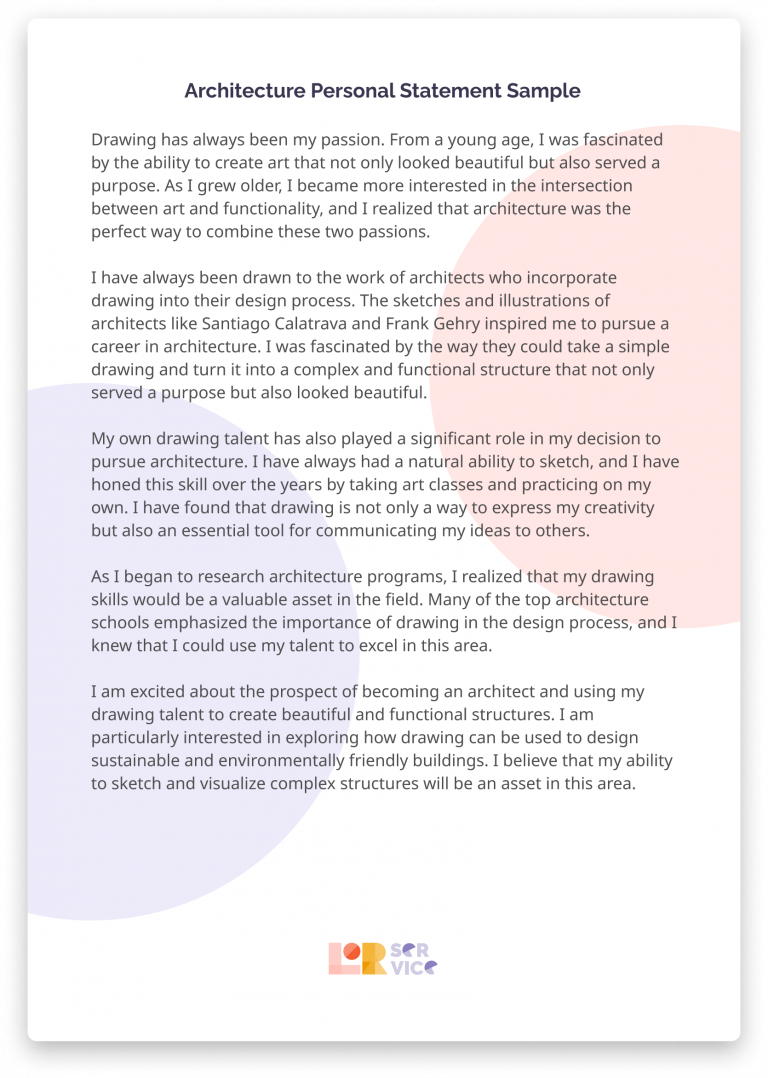 Winning Architecture Personal Statement From Prime Writers