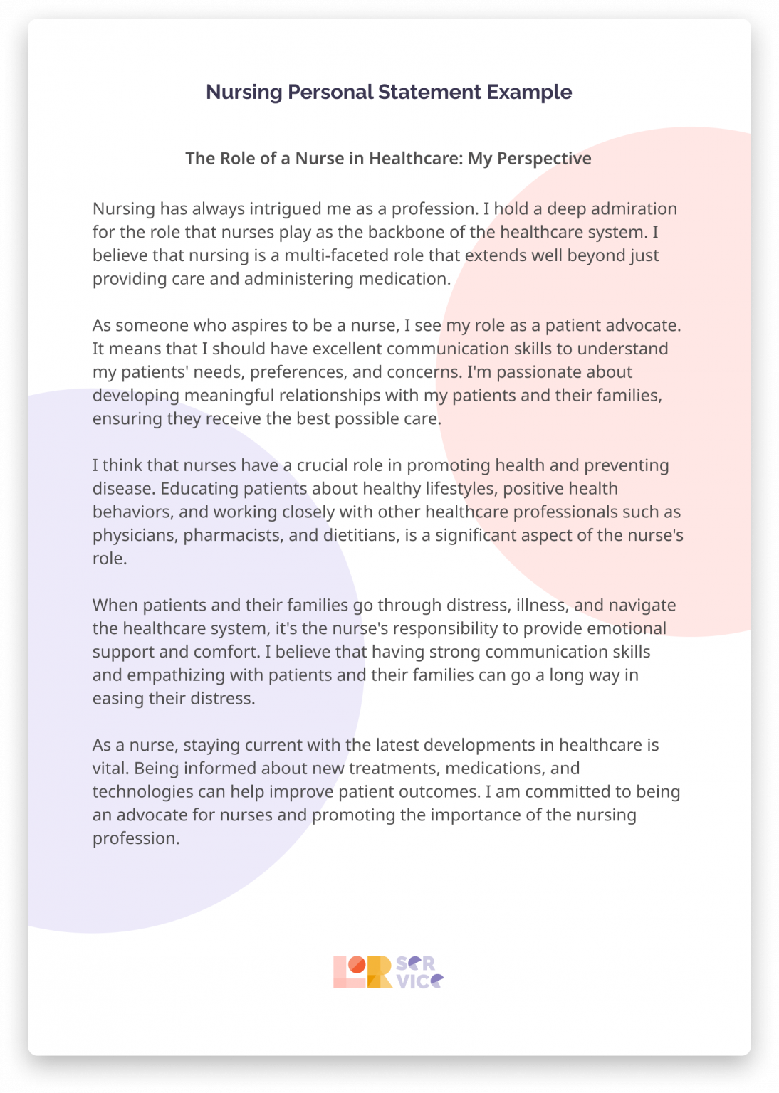 Order Powerful Personal Statement for Nursing School From Us